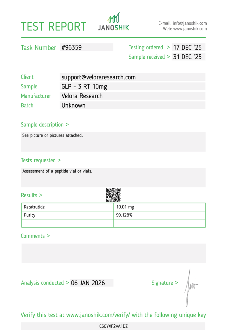 GLP-3 RT (Retatrutide) for Sale — Lab-Verified Peptide